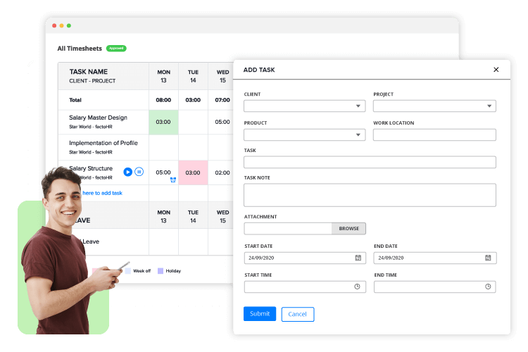 Timesheet Software - Timesheet Management Software For Employees - factoHR